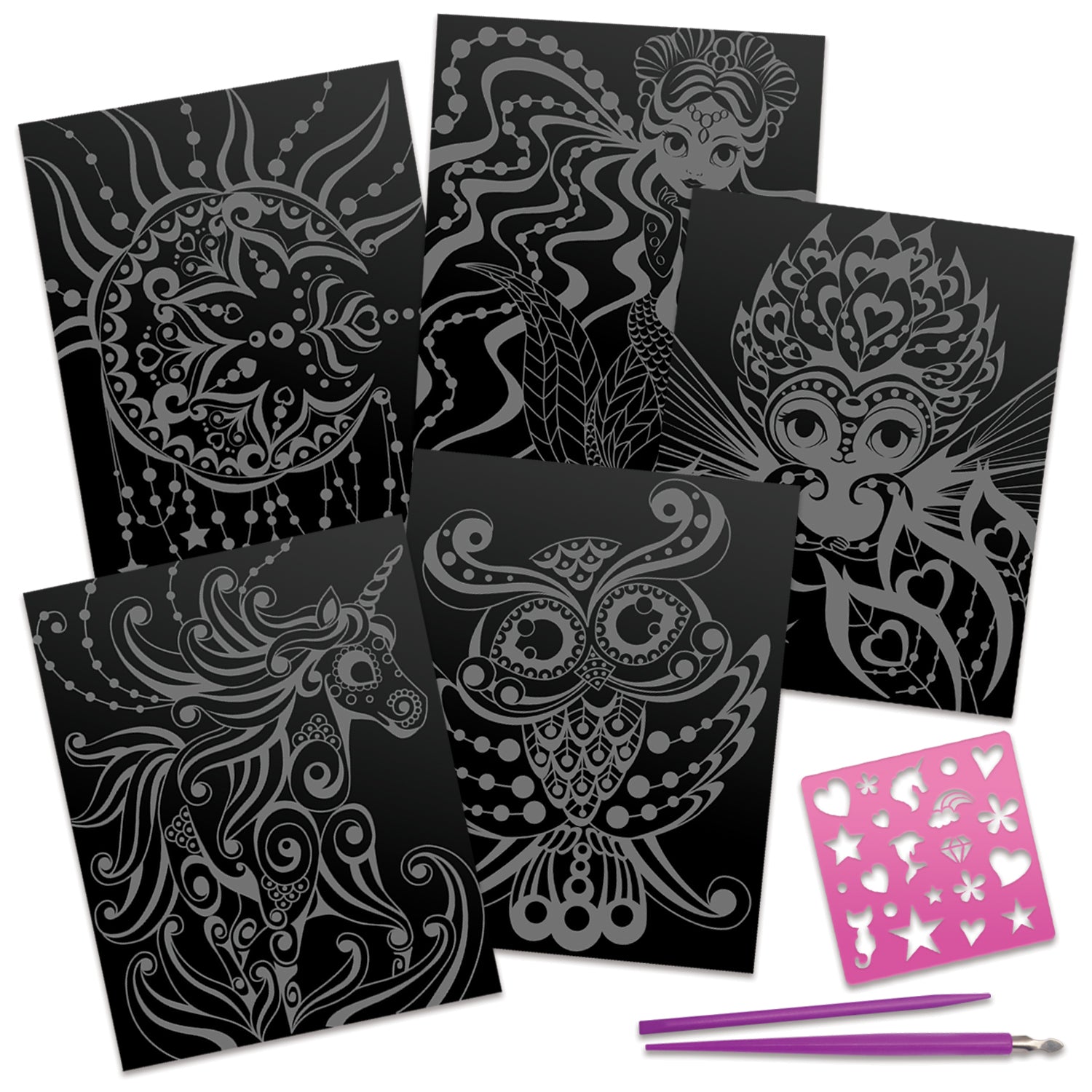 Nebulous Stars Scratch Sketch Kit | Halamama's Premium at best price – Halamama.com